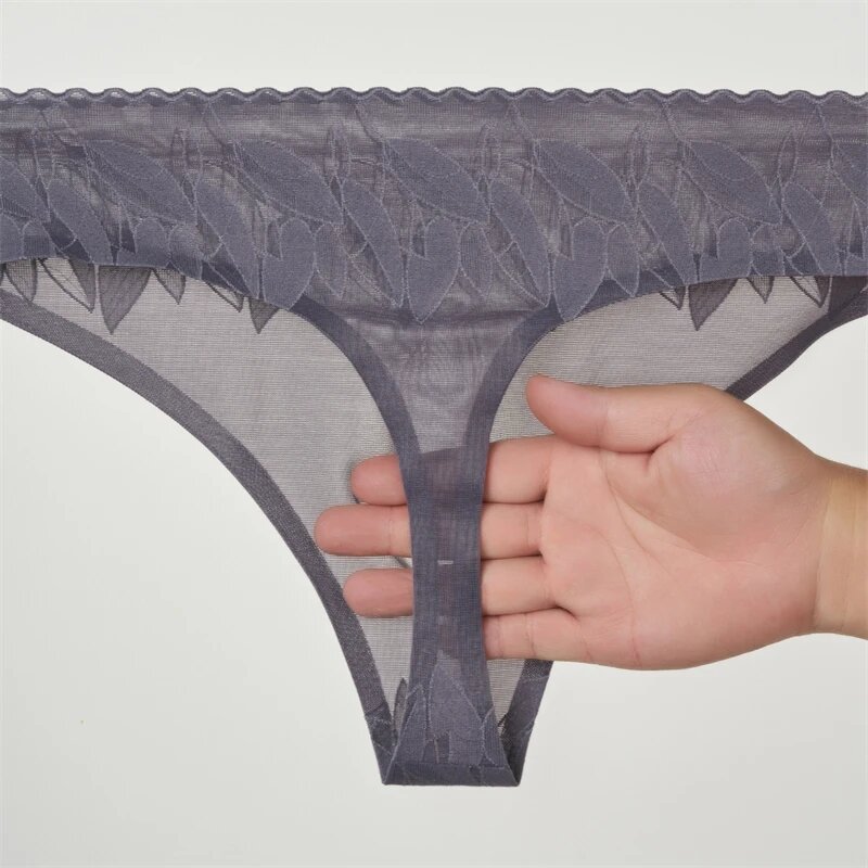 Серые стринги мужские, 3XL, полиамид, спандекс
