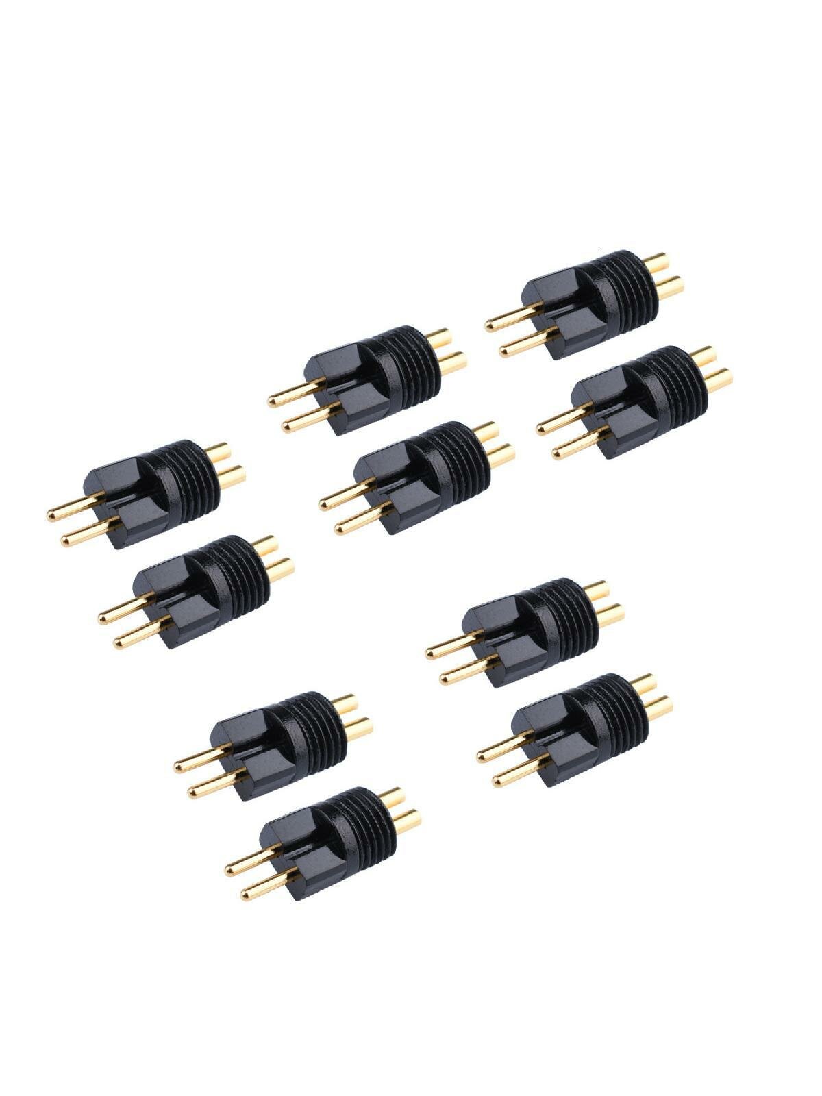10шт Позолоченный 0,78 мм Контактный Кабель для наушников DIY 2Pin Терминал 0,78 Контактный разъем со слотом