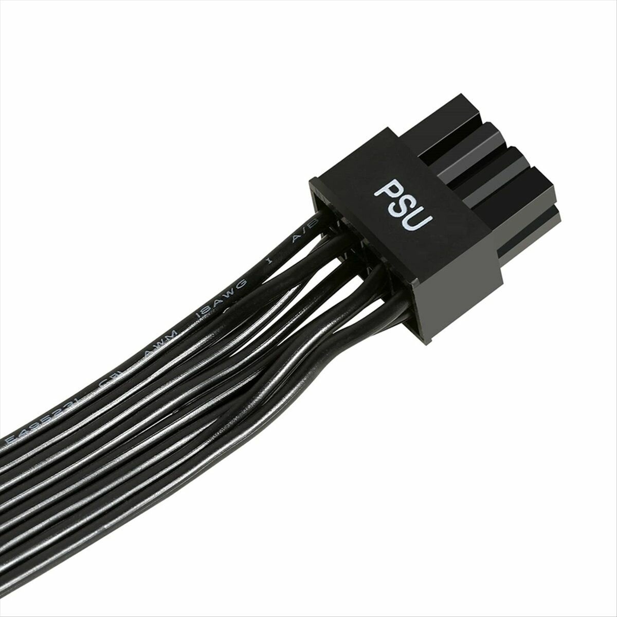 Кабель питания с 8-контактного разъема на два 6+2-контактных разъема PCI-E для блоков питания Corsair и модульных блоков питания Thermaltake.