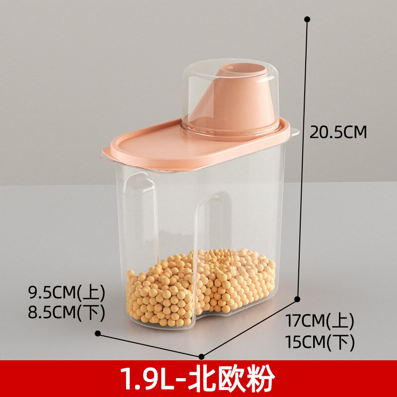 Контейнер для хранения зерна, банка для хранения продуктов, герметичная банка пищевого качества, пластиковый контейнер для хранения, герметичная банка для корма для кошек