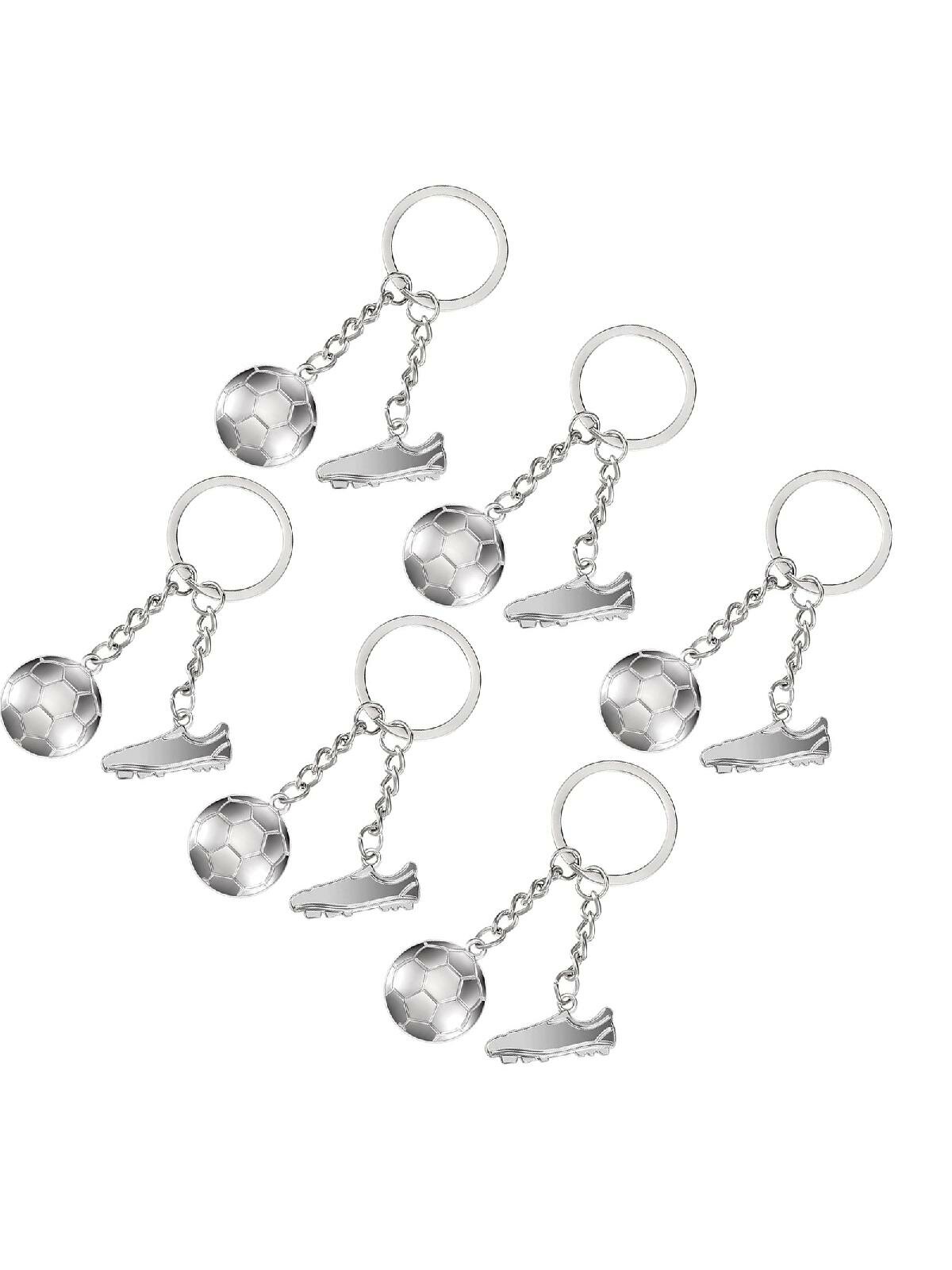 Упаковка из 6 спортивных брелоков Футбольный подарок для фанатов и коллекционеров