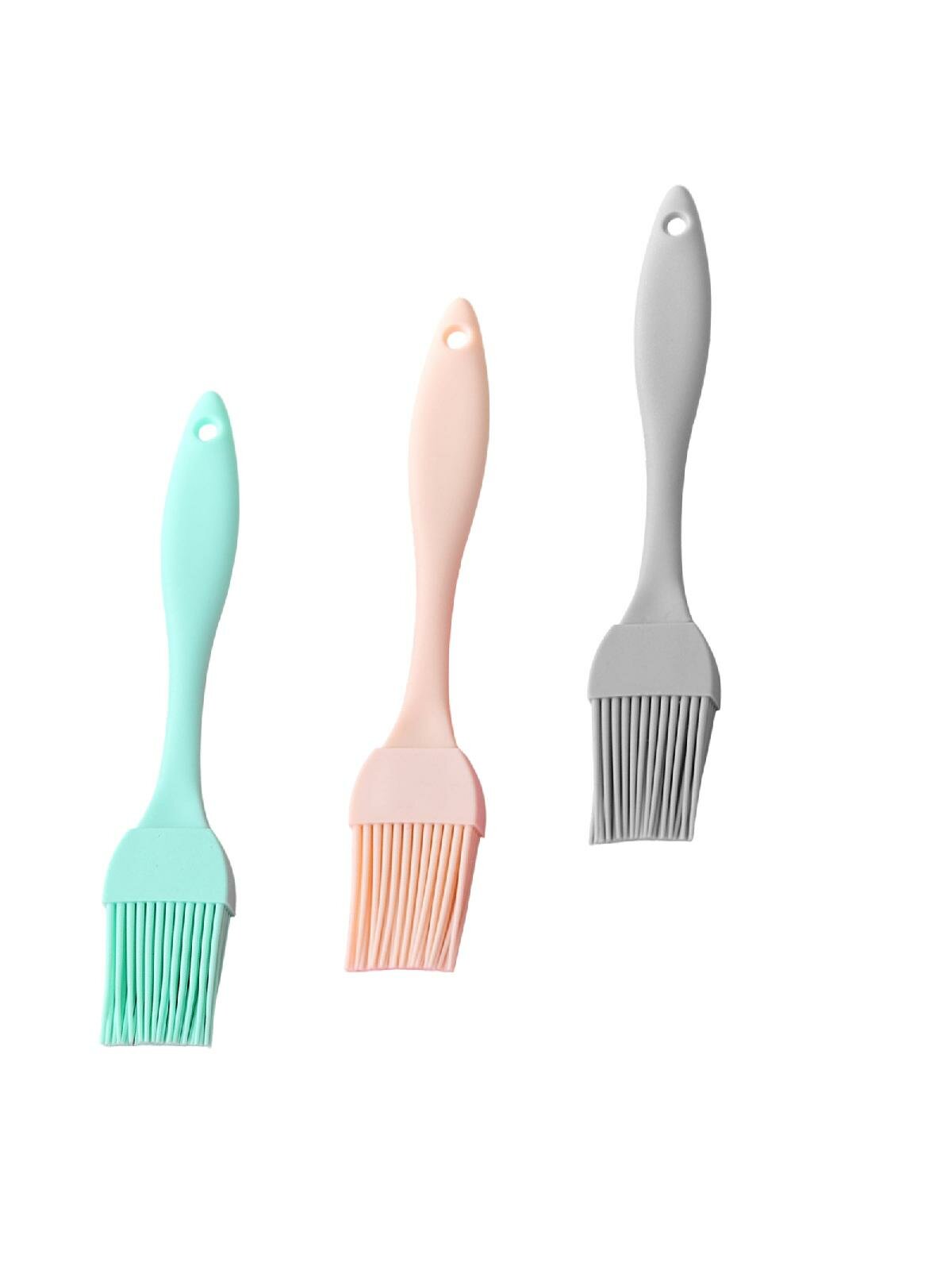 Кисточка для масла из пищевого силикона 3шт, кисточка для барбекю, кухонная кисточка для блинов