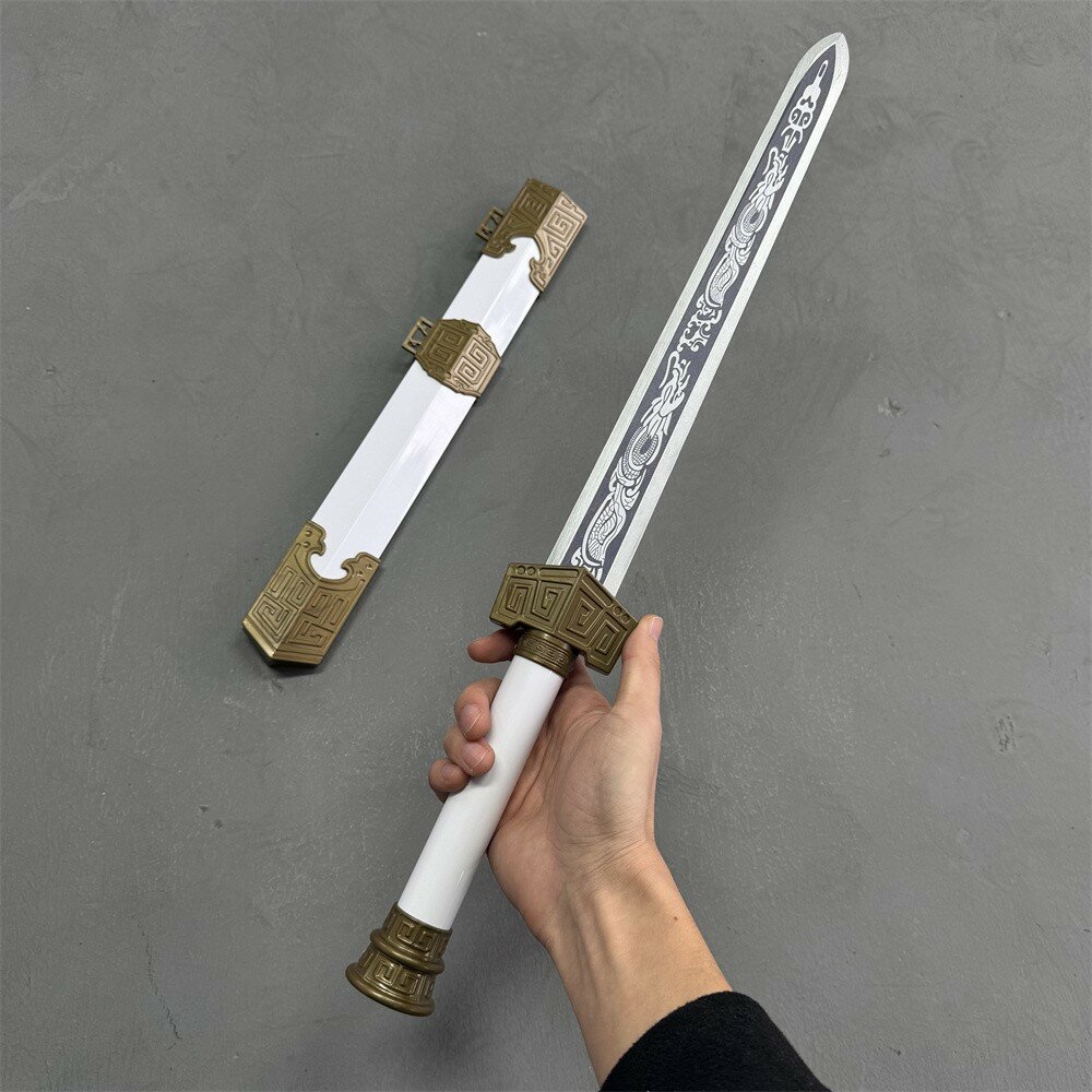 Деревянный меч Цинь, меч в древнем стиле, реквизит для косплея, детская игрушка, короткий меч, маленькое оружие, деревянный меч для боевых искусств, меч-орнамент