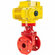 Задвижка клиновая 30ч939р DN.ru GGG50-GGG50-EPDM-RED Ду100 Ру10/16, c ISO-фланце...