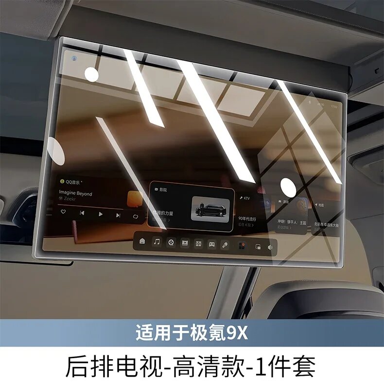 Для Zeekr 9X 2025 2026, экран телевизора на заднее сиденье, закаленная пленка, центральное управление, навигационный инструмент, защитная пленка, автомобильные аксессуары