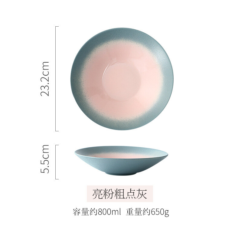 9inch Японский стиль керамическая миска для рамена, тарелка для пасты, креативная посуда, миска-трубка, ресторанная суповая миска, десертная миска, салатная коническая миска