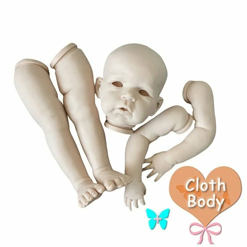 Неокрашенный и разобранный набор кукол-реборнов, размер готовой куклы 60 см, reborn Sandie