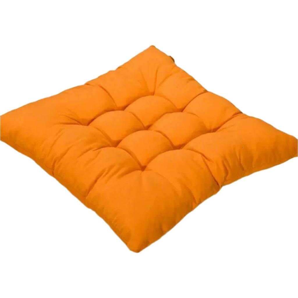 Сидячий коврик для стула 46x46 см, Оранжевый желтый