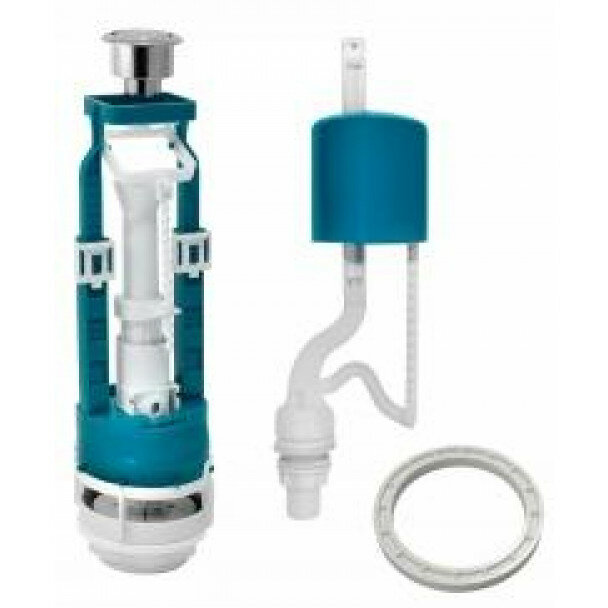 Арматура для смывного бачка СБ1-НпрНРФ-А-В Р нижн хром инкоэр