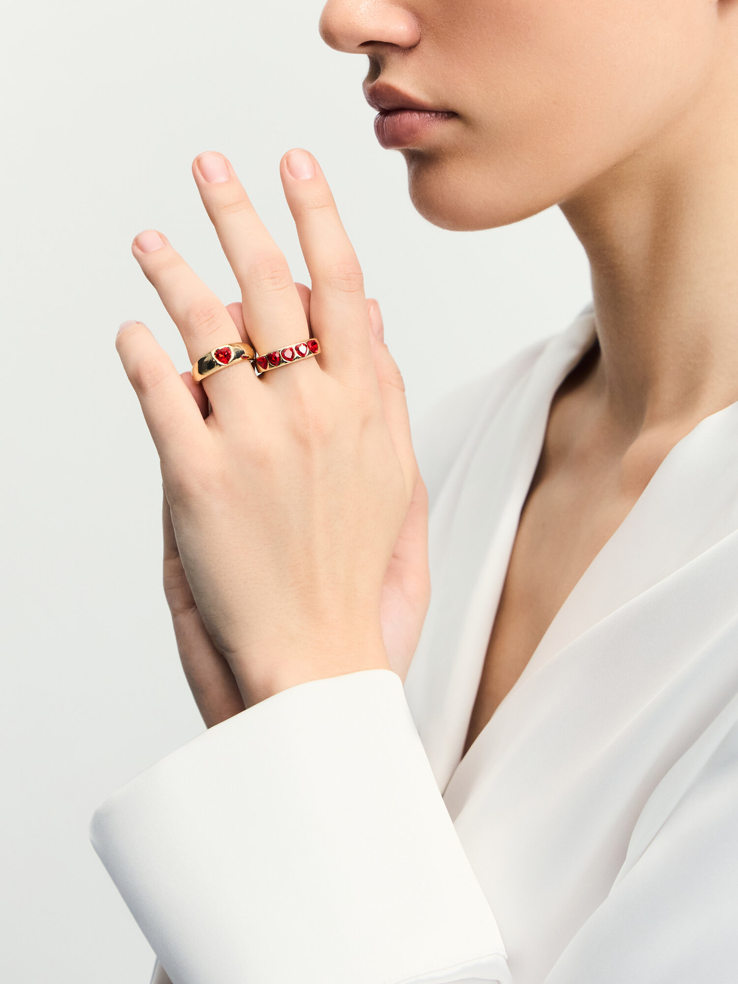 Набор колец, стекло