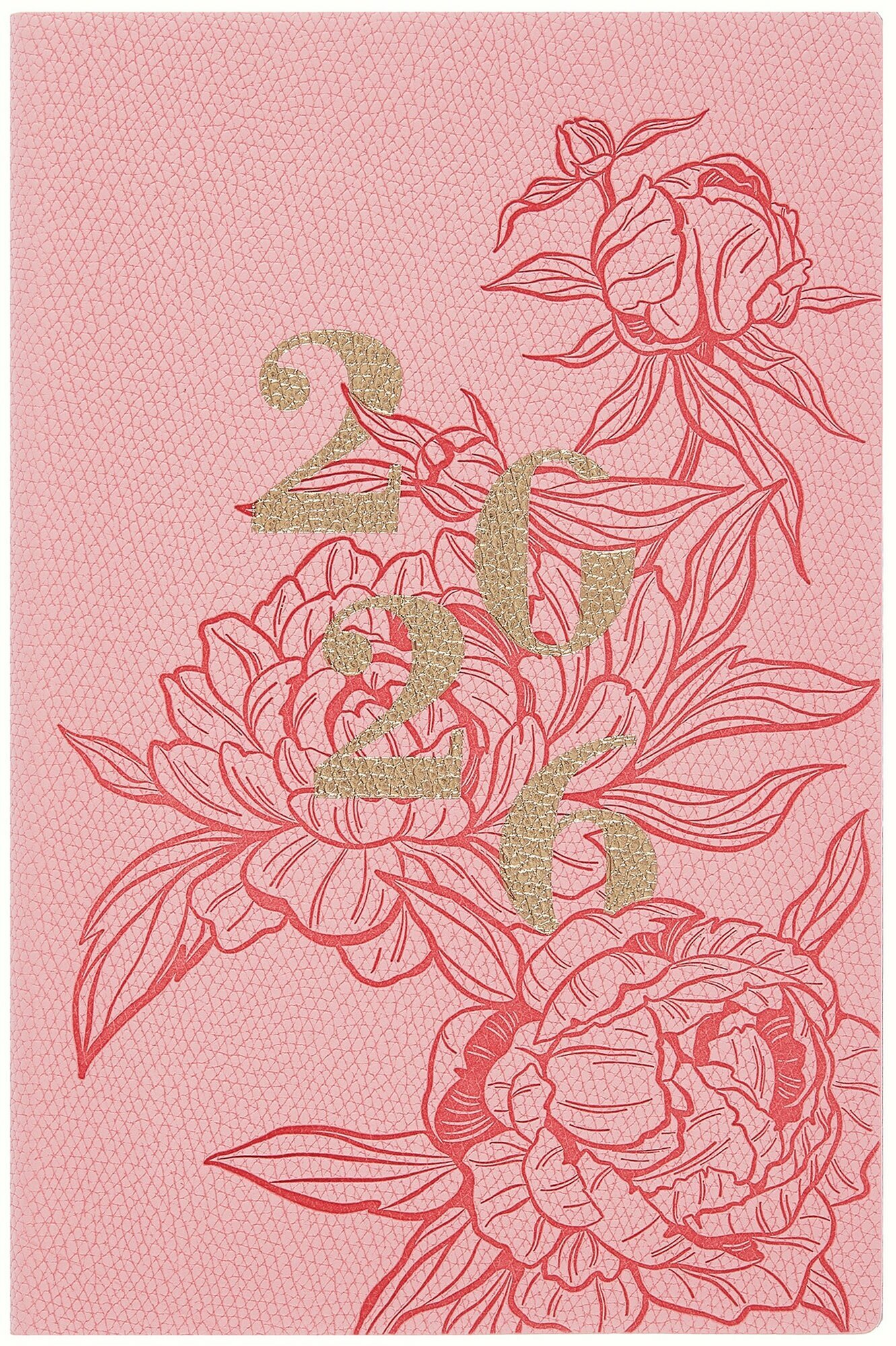 Еженедельник датированный 2026 год, А6+, 96 листов, "Джут", розовый