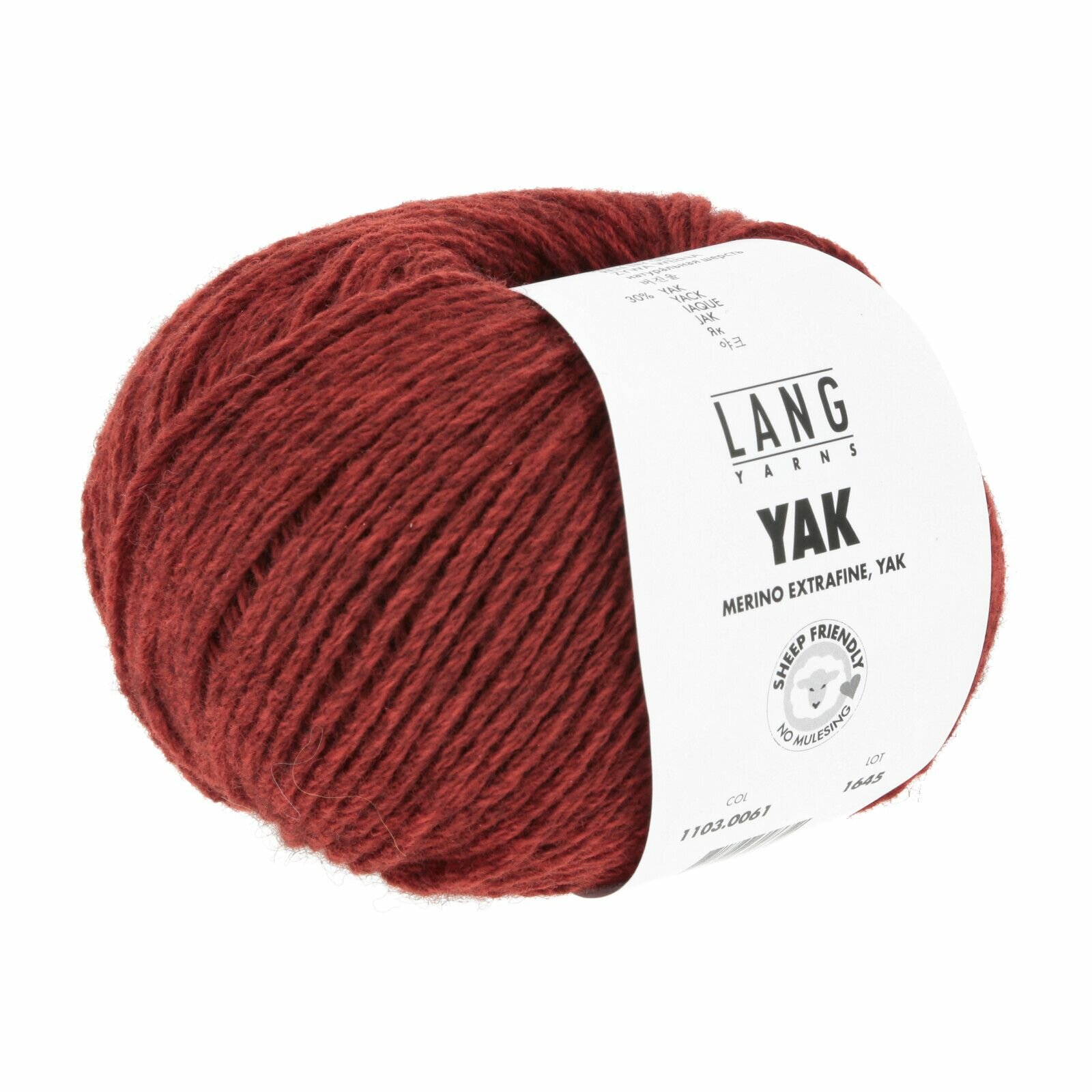 Пряжа для вязания Lang Yarns Yak (1103.0061) 2 мотка по 50 г/120 м