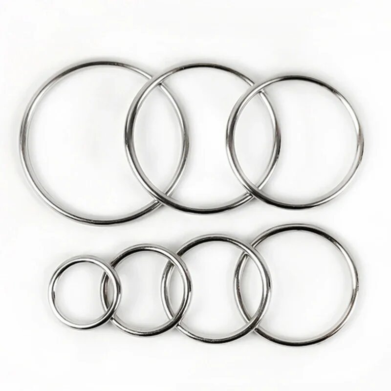 Металлические кольца Meetee 20 шт, 20-50 мм 20mm, Silver