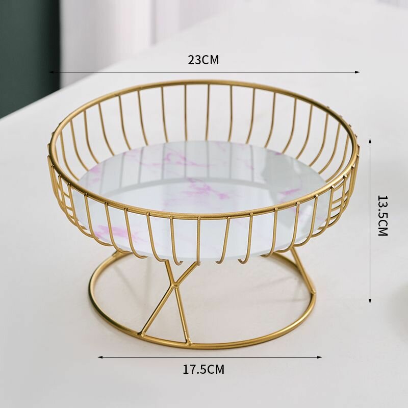 Европейский стиль легкой роскоши, фруктовая тарелка для гостиной, креативная домашняя корзина для фруктов, подставка для десертов и закусок для послеобеденного чая
