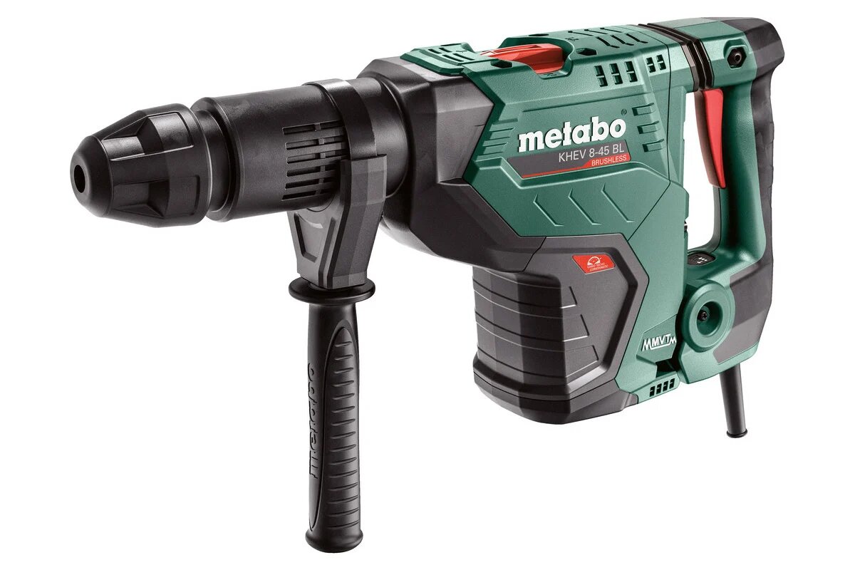 Перфоратор Metabo KHEV 8-45 BL SDS-Max, 1500 Вт, 2 скорости, 45 мм, бесщеточный двигатель
