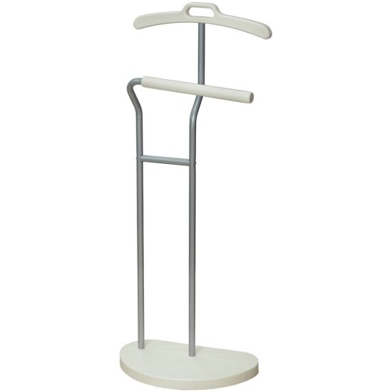 Вешалка костюмная Мебелик Д 10 металлик/ слоновая кость