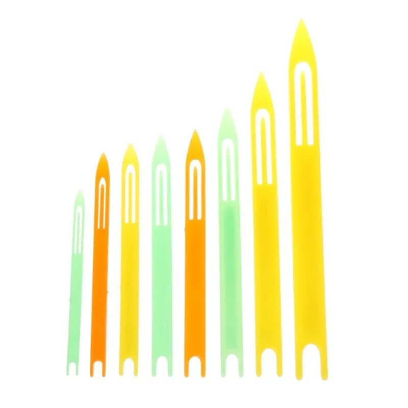 Набор для ремонта рыболовной сети из 8 предметов, игла для рыболовной сети, челнок, пластиковая литая игла для починки сетей, ручной тканый инструмент для починки