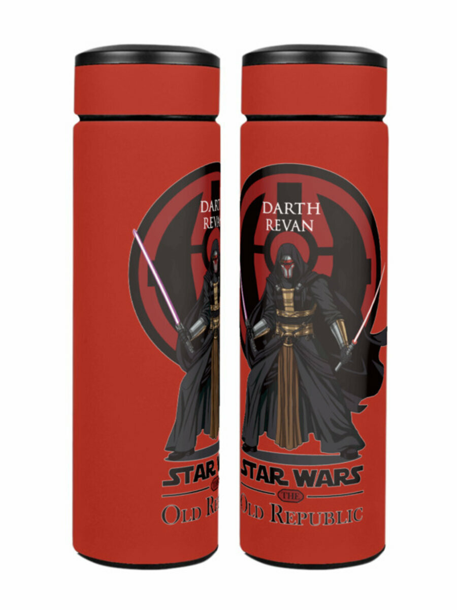 Термос «Реван, Star Wars art, Звёздные Войны» (красный)