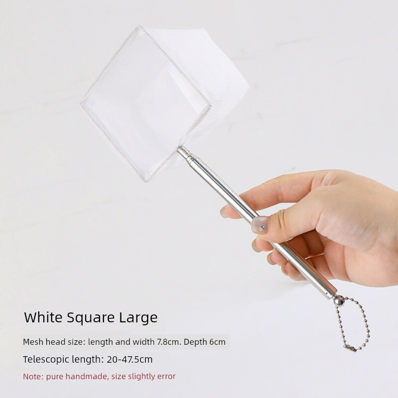 Рыболовная сеть 3D, выдвижная, круглая и квадратная, для ловли рыбы, креветок и мелких рыбок, аквариумная сетка для