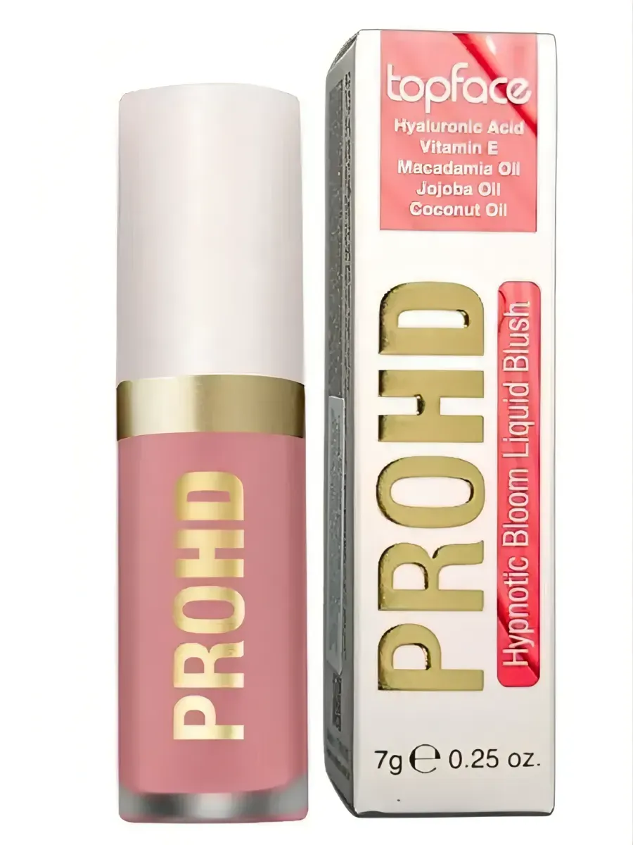 Румяна Topface ProHD Hypnotic Bloom Liquid Blush, Легкие жидкие с сияющим финишем, 002