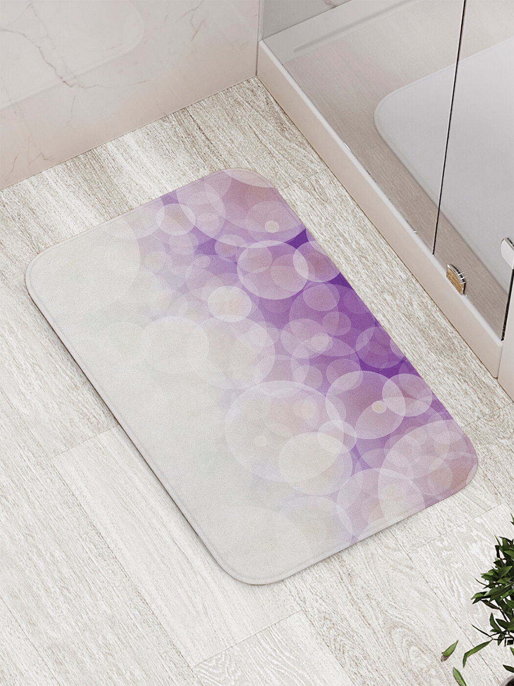 Коврик для ванной комнаты, туалета "Высокая влажность" противоскользящий, 52х77 см, JoyArty