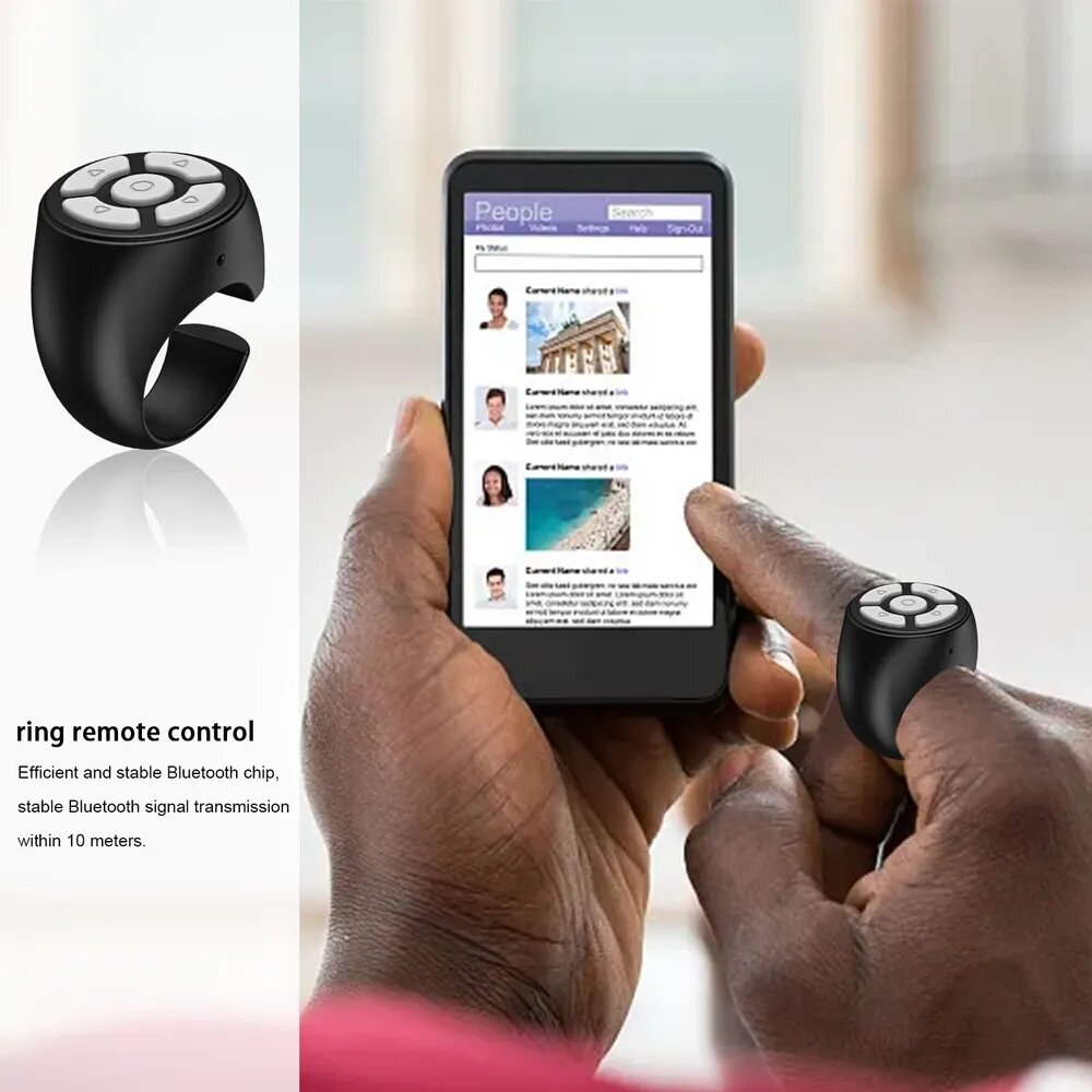 Bluetooth-кнопка для фото, черный