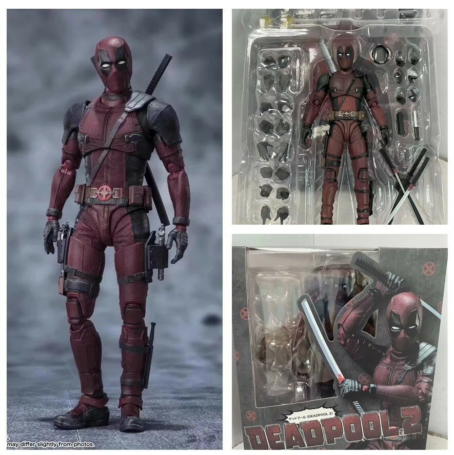 Вселенная Marvel DEADPOOL Deadpool 2 SHF Дэдпул шарнирная подвижная кукла ручная модель