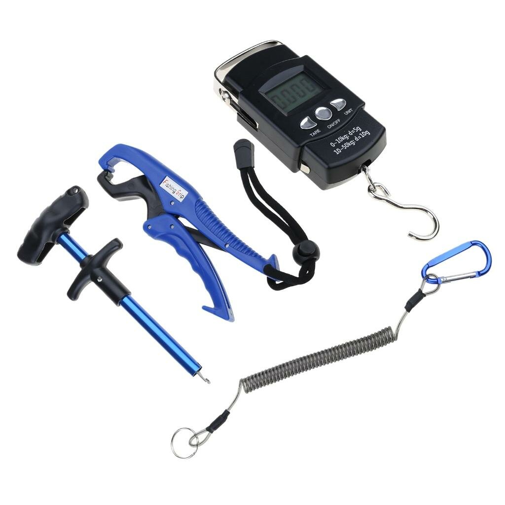 Ручные цифровые весы для рыбы 50 кг с комплектом аксессуаров