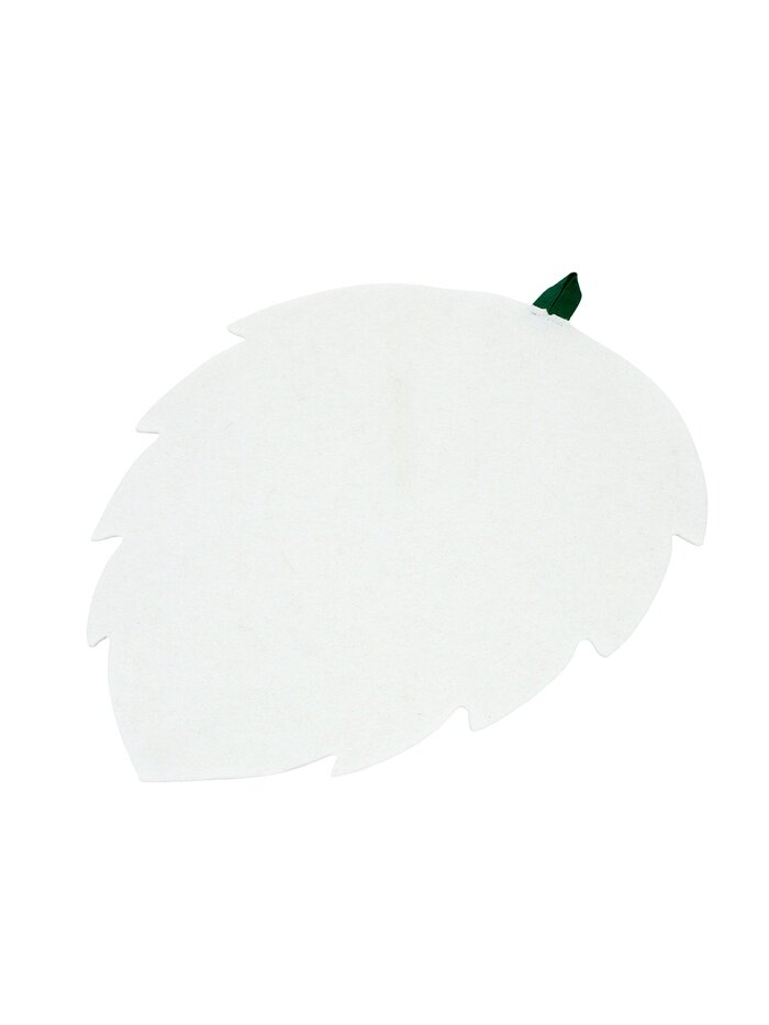 Коврик для бани и сауны "Берёзовый лист", 49х38см, войлок белый 10972224