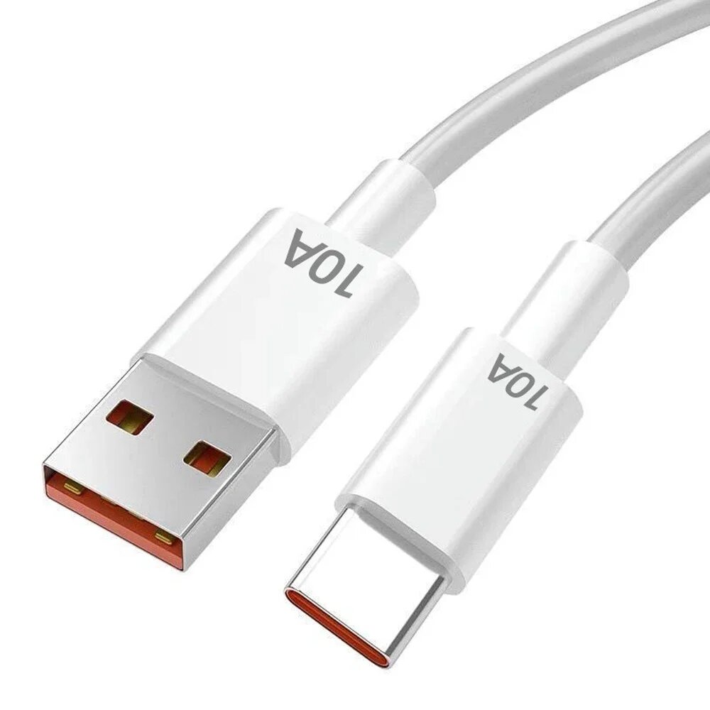Кабель USB типа C 120 Вт 10 А Провод для быстрой зарядки мобильного телефона USB для Huawei P30 Xiaomi Realme Samsung Poco x6 USB C Кабель для передачи данных Шнур 1 м