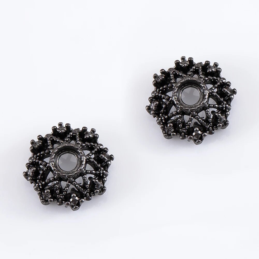 MINGXUAN черные металлические бабочки-разделители для бижутерии Черный, 24-11.8mm