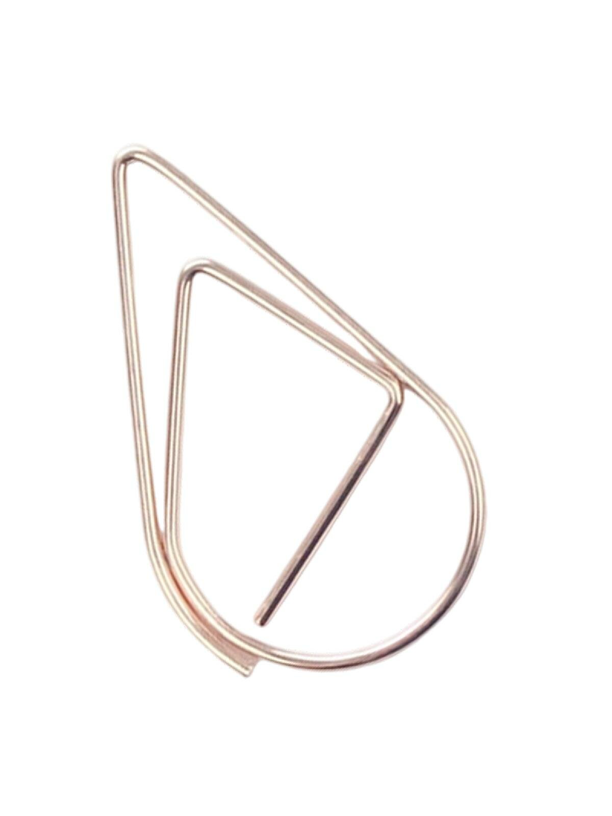 100 шт декоративных скрепок Креативные закладки скрепка для бумаги в форме капли воды