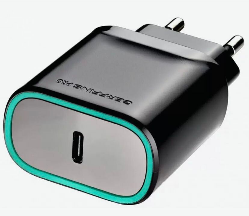Сетевое зарядное устройство Gerffins 1xUSB Type-C PD 20Вт (черный)