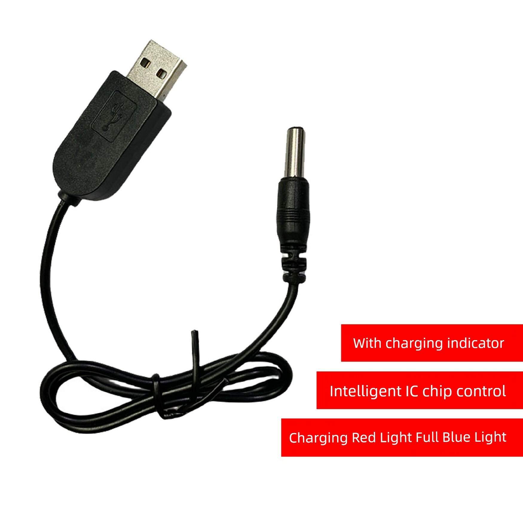USB-кабель 4.2V для автомобильного крепления с круглым отверстием 5.5 мм для фонаря, рыболовного света, совместимый