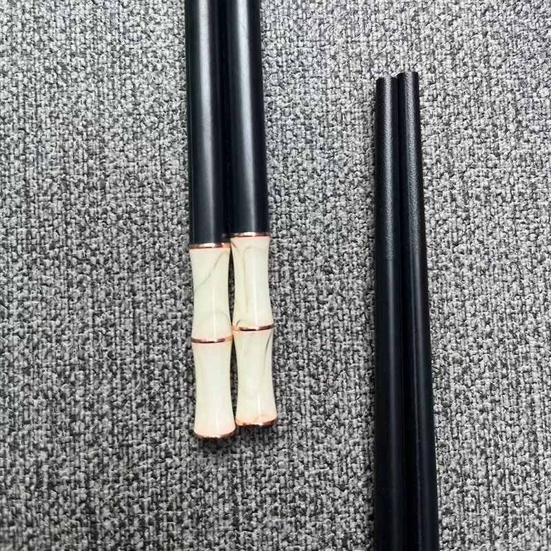 Имитация нефрита, инкрустированная золотом, с вставками из бирюзы и воскового сплава, палочки для еды для использования