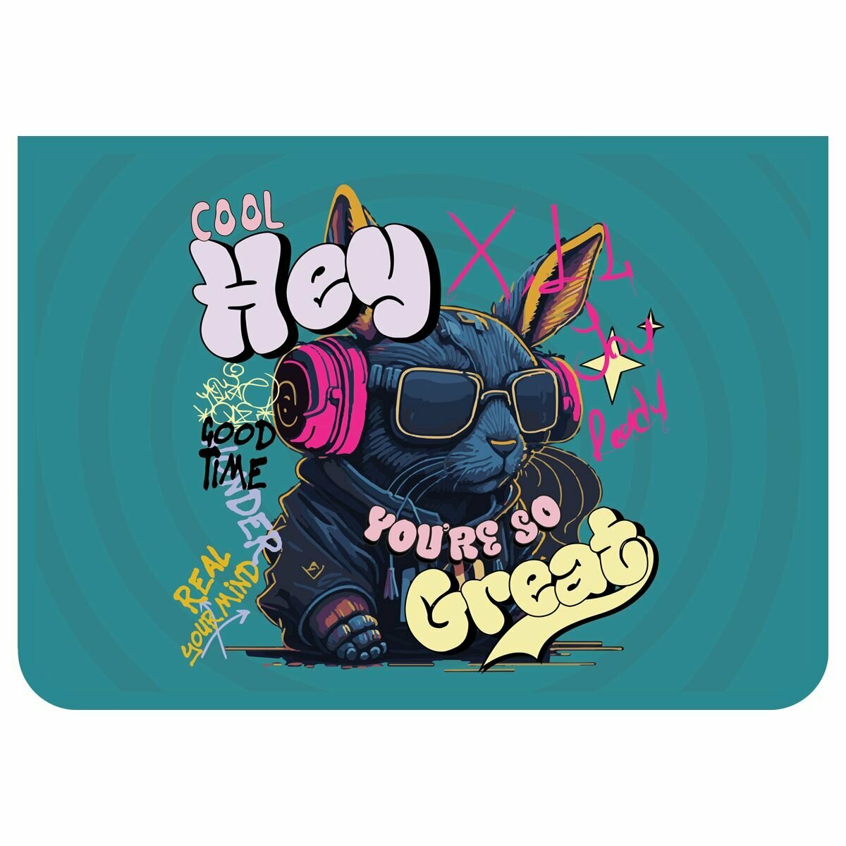 3 шт. Папка для труда 2 отделения, А4, ArtSpace "Cool me", пластик, на молнии