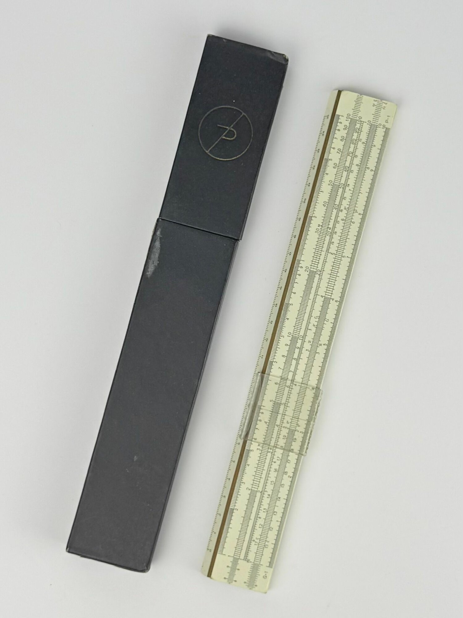 Линейка счетная логарифмическая СССР в футляре, 1970 год, Раменское