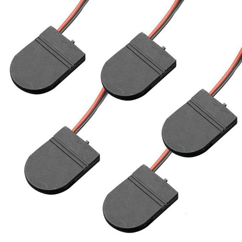 Контейнер для батареек CR2032 с выключателем, Черный