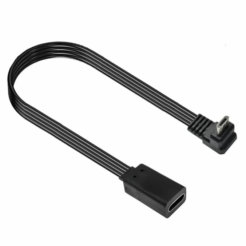 Гибкий кабель USB Type C - Micro USB, 0.2m - От CF до V8DO