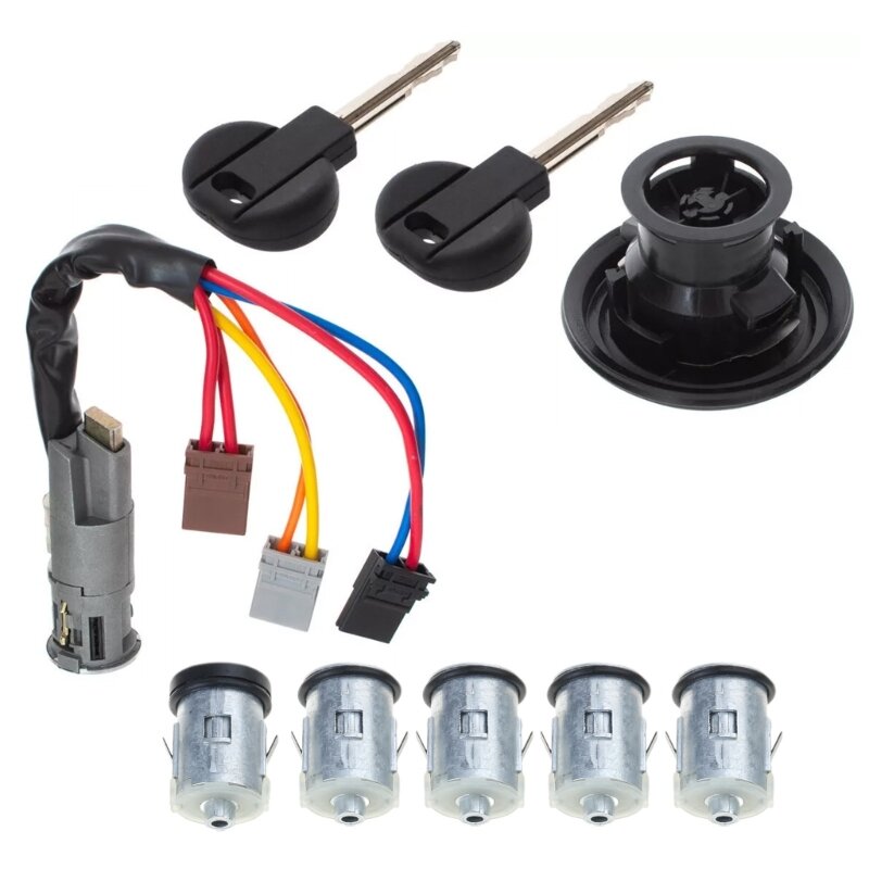 Комплект замка зажигания для установки бочкообразного замка двери 4162F4 подходит для Citroen, Peugeot и Fiat