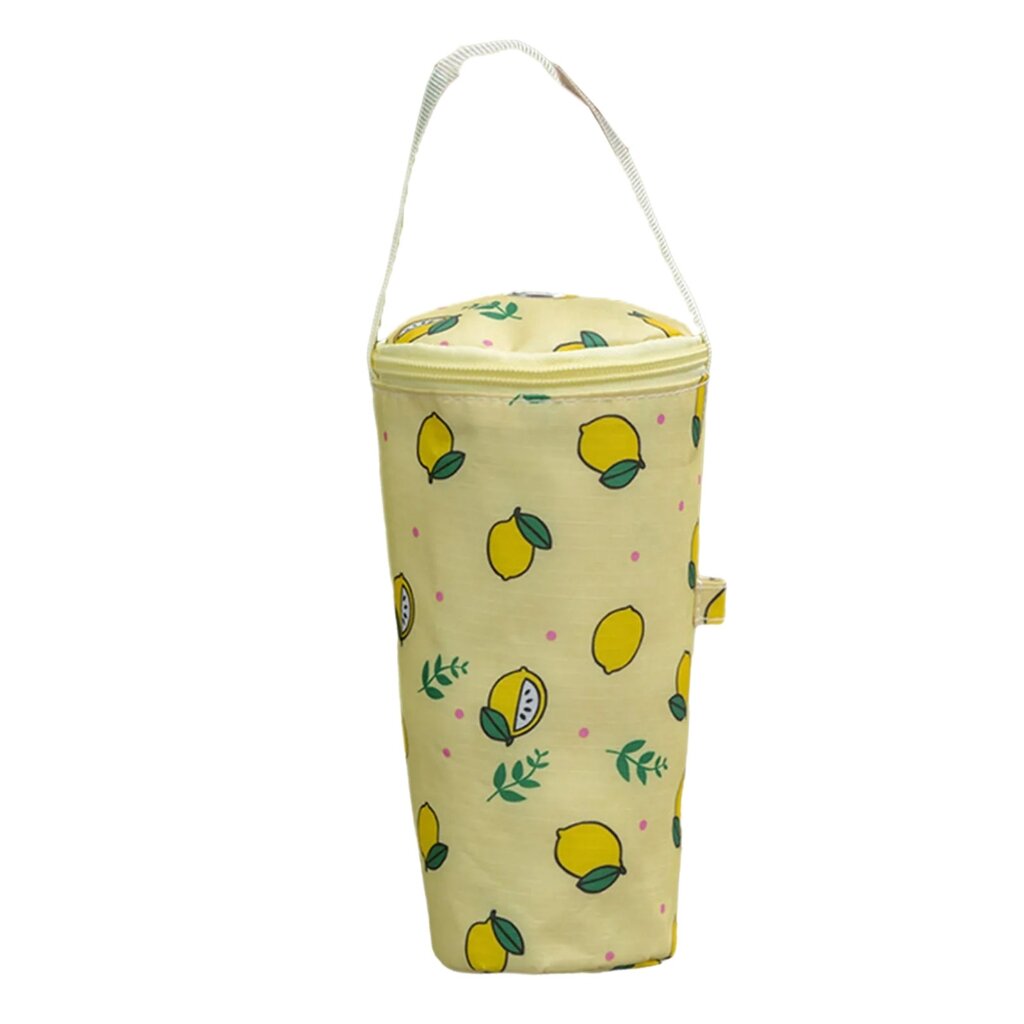 Подстаканник для чая С молоком Портативный Подстаканник Для Сохранения Тепла-Светло-Желтый Лимон