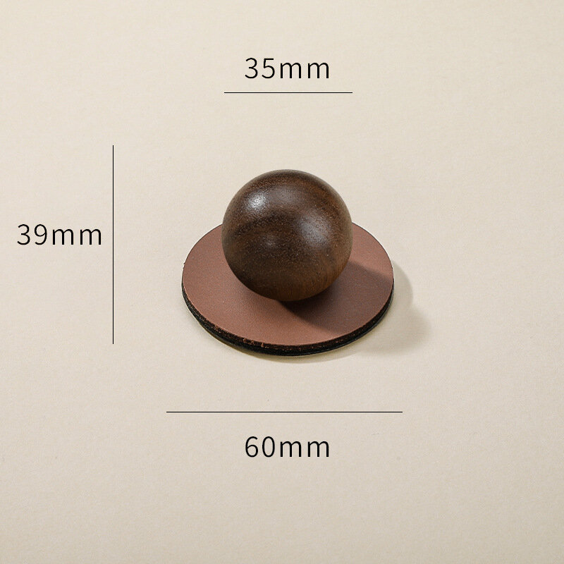 Ручка без сверления для детской комнаты, шкафа, ящика, креативная ручка для дверцы шкафа из массива дерева