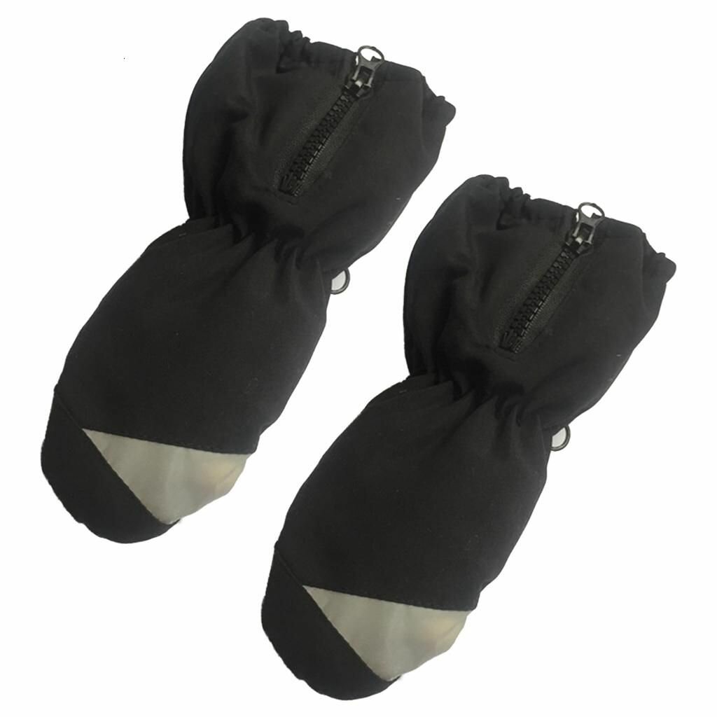 Детская сумка с водонепроницаемыми лыжными перчатками для пальцев-черный