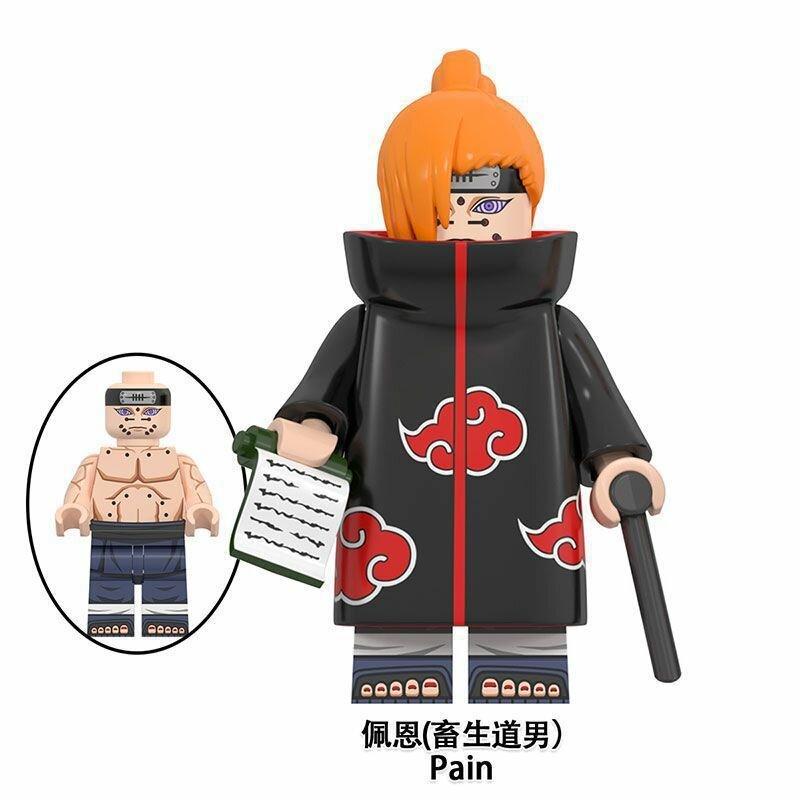 Совместимые с Лего фигурки Наруто: Джирайя, Учиха Саске, Итачи, Мадара, пазлы, строительные блоки, игрушки