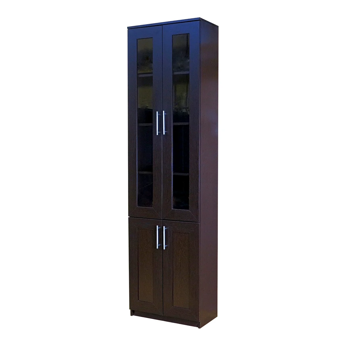 Книжный шкаф Симфония-2 библиотека распашной 60х30х240 см Венге