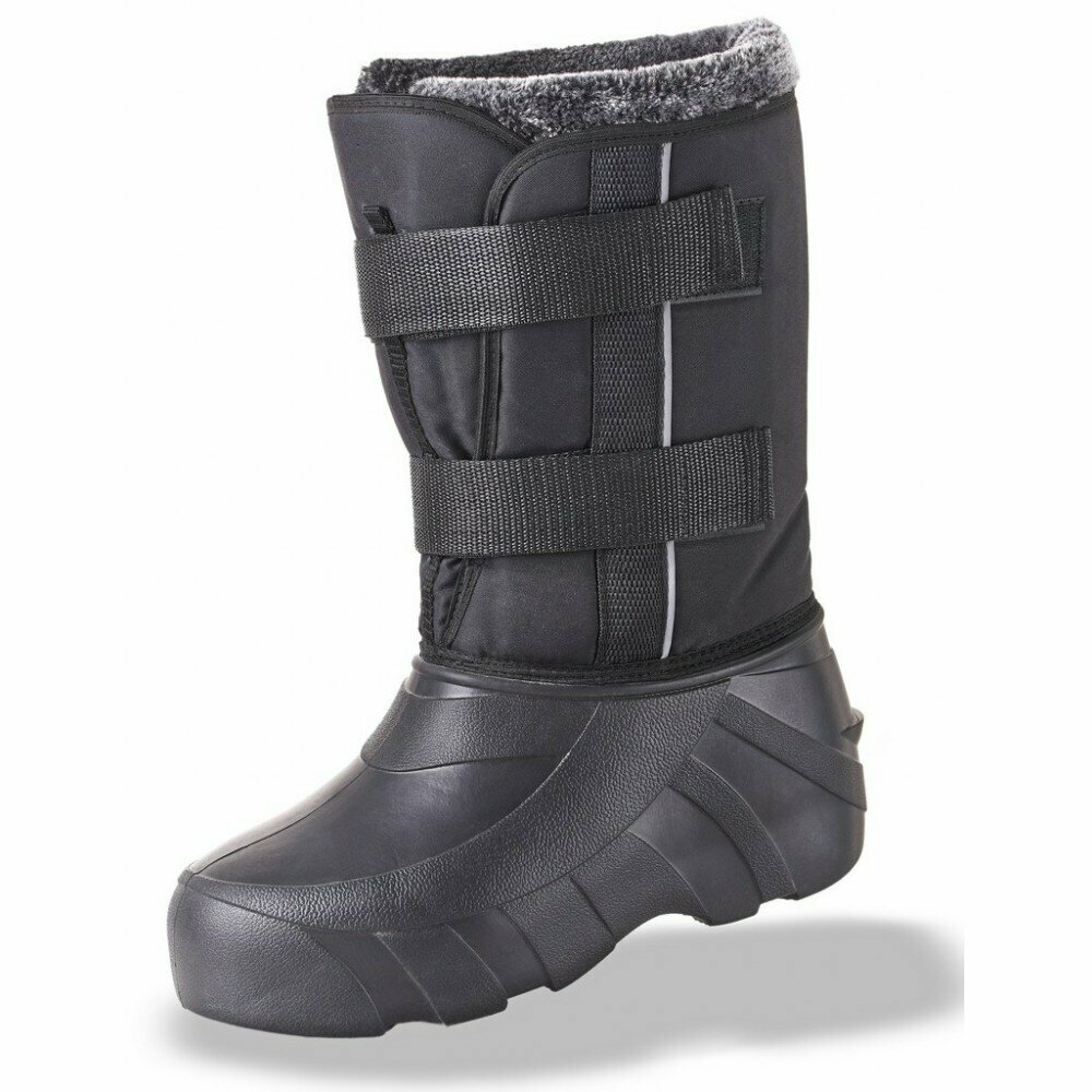 Бахилы зимние мужские на липучке, ЭВА Б-15, черный, размер 41