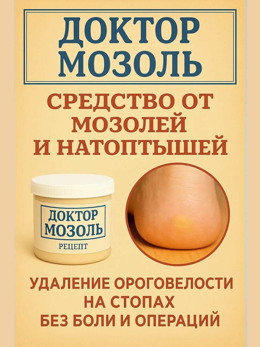 Доктор Мозоль крем от натоптышей и сухих мозолей, 15 мл