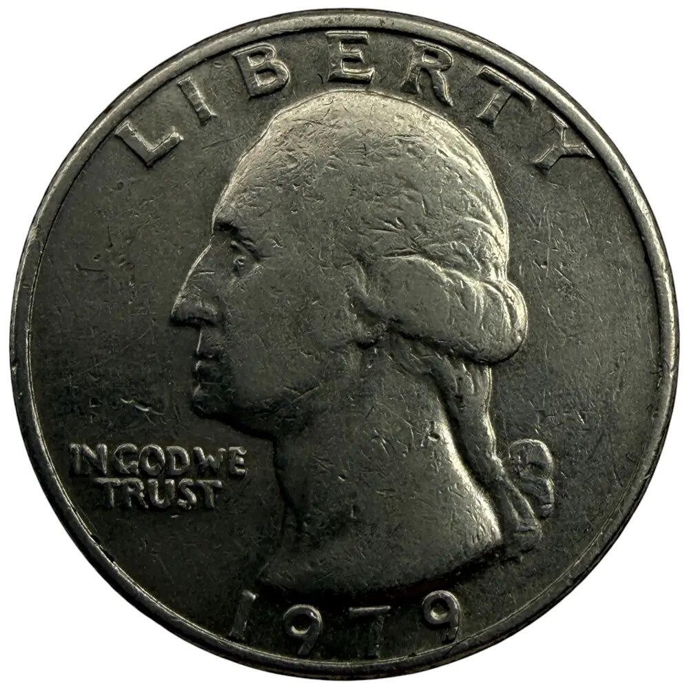 США 25 центов (1/4 доллара) 1979 г. (Quarter, Вашингтон)