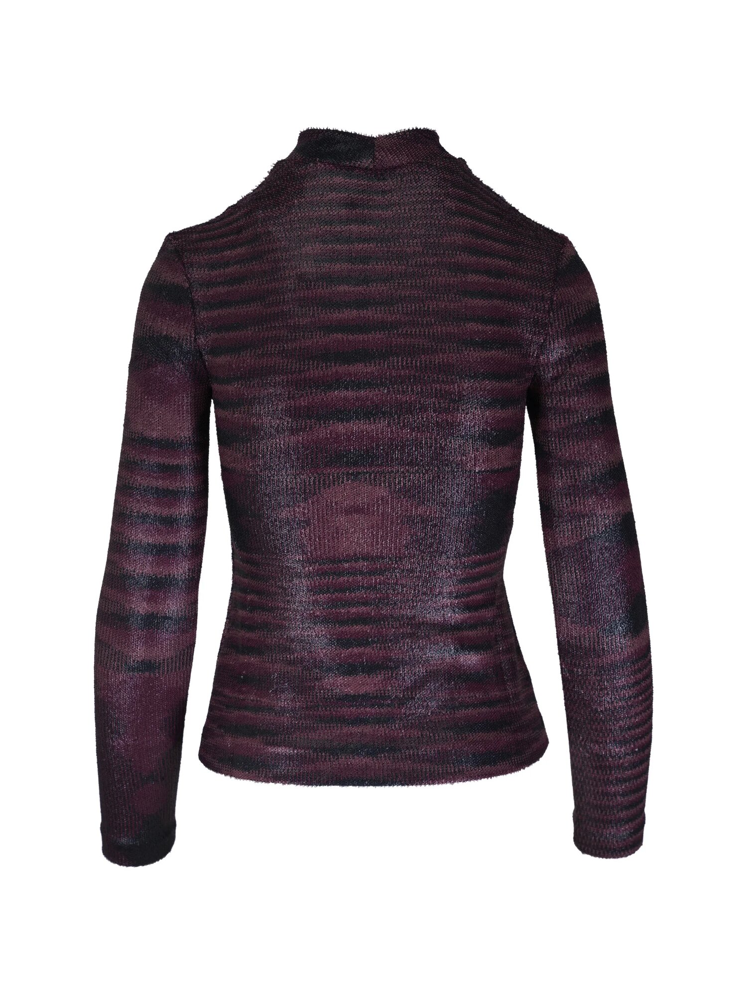 Футболка Missoni Patterned mock-neck T-shirt, размер 46, purple — фото 1