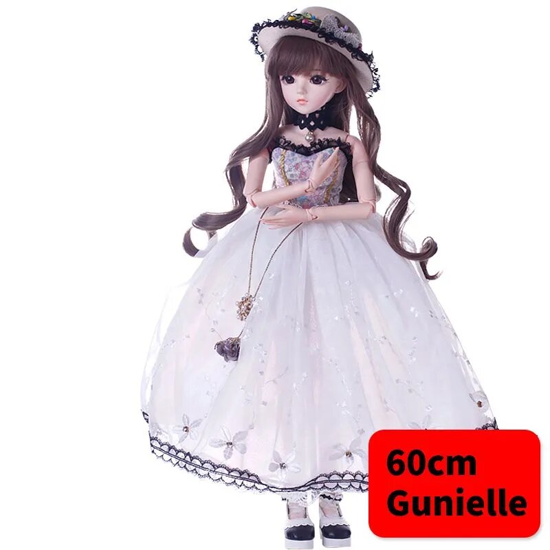 Куклы-игрушки 60 см, 18 суставов, тело BJD 1/3, изысканные куклы, коллекция для хобби, подарок для девочки